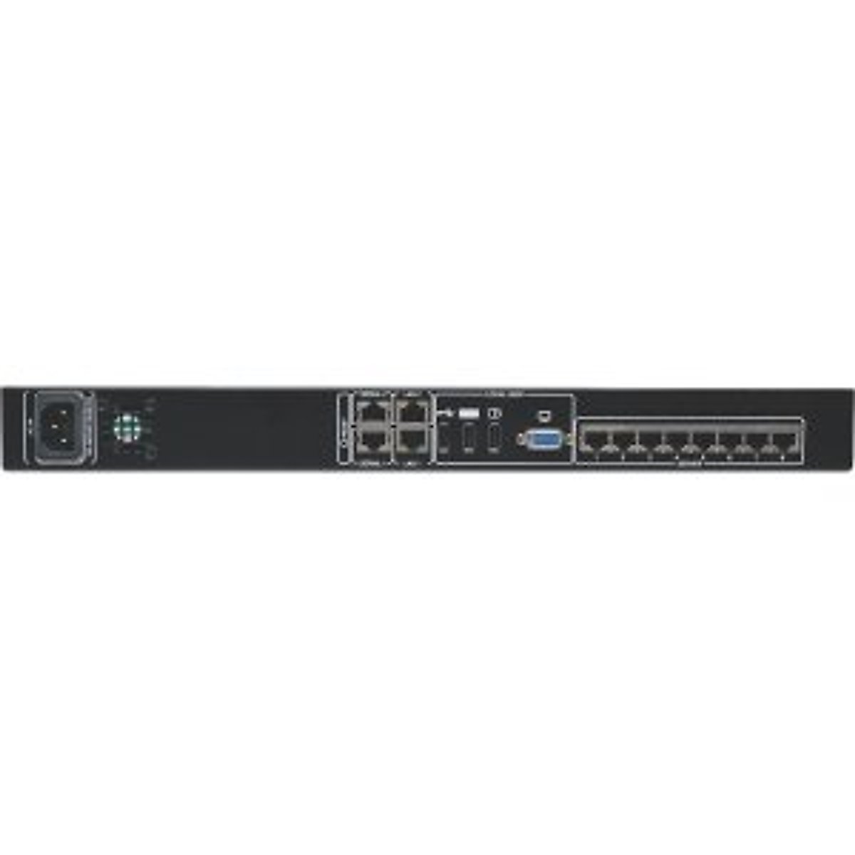 TRIPP LITE 8-Port Compact 1+1 User Rackmount Cat5 IP KVM Switch (B072-008-1-IP),Black