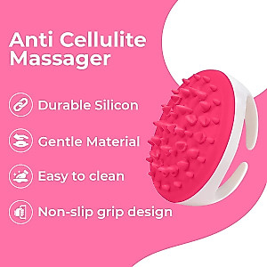 Cellulite Remover Anti Cellulite Massager Roller - Anticellulite Fascia Blaster for Cellulite Treatment - Improves Fat Deposits Use Cellulite Brush & Cellulite Roller with Cream or Oil