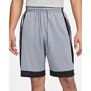 Nike Dri-FIT Elite Men's Basketball Shorts (Large, Cool Grey/Black/White/White)