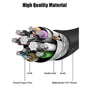 Drimoor 2 Pack 10ft PS3 Controller Charger Cable - Magnetic Ring Mini USB Data Charging Cord for PS Move Playstation 3 Wireless Controller, TI84 Plus CE, Digital Camera