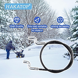 2PK Front Lower Drive Traction Auger Cable Used on Craftsman Snowblower Replaces Murray 1501122MA 313449MA