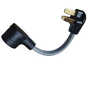 iMeshbean® Heavy Duty Welder Extension Power Cord 220 Volt 50 Amp 8/3 MIG TIG Plasma USA (10-50P to 6-50R Adapter)