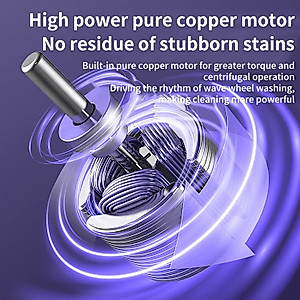 Luxmars Portable Washing Machine 2024 Foldable Mini Washing Machine Half Automatic Small Washer for Baby Clothes|Underwear or Small Items (Purple1)