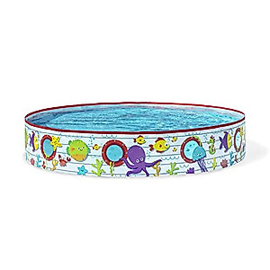 Bestway 55029 Paddling Fill N Kids Garden Pool with Fun Fish Print, Multicolor, 1.52 m x 25 cm