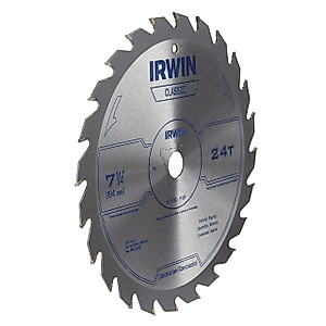 IRWIN Tools Classic Series Steel Corded Circular Saw Blade, 7 1/4-inch, 24T (25130)