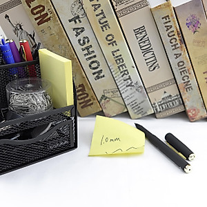 Fengtaiyuan 10P18, Black Gel Ink Rollerball Pens - Comfortable Non-Slip Grip, Black Ink, Bold Point, 1.0mm Quick-Drying Ink, 18-Piece Box (10P18)