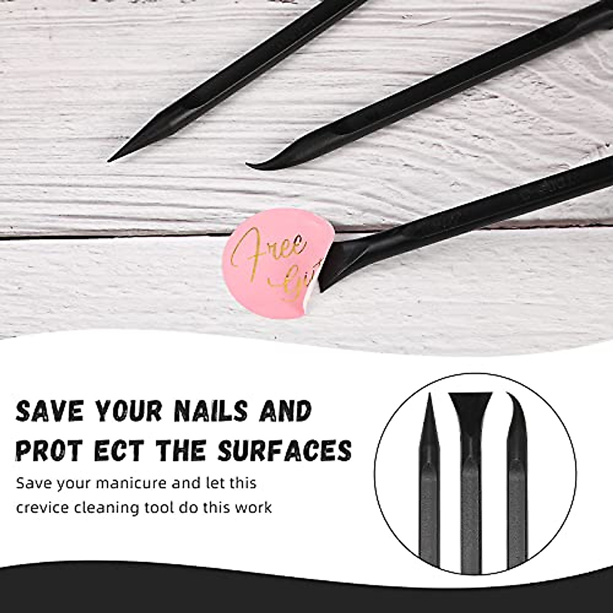 18 Pieces Non-Scratch Plastic Scraper Tool Carbon Fiber Plastic Scraper Multi-Purpose Scraper Pen-Shaped Scraper Cleaning Scraper Tool for Cleaning Small and Narrow Space