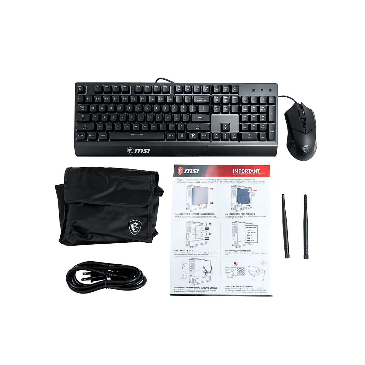 MSI Aegis RS Gaming Desktop: Intel Core i7-13700F, RTX 4060, 64GB DDR5, 2TB M.2 NVMe + 2TB HDD, Liquid Cooling, WiFi 6E, Keyboard & Mouse, DIY Friendly, Windows 11 Home, Black
