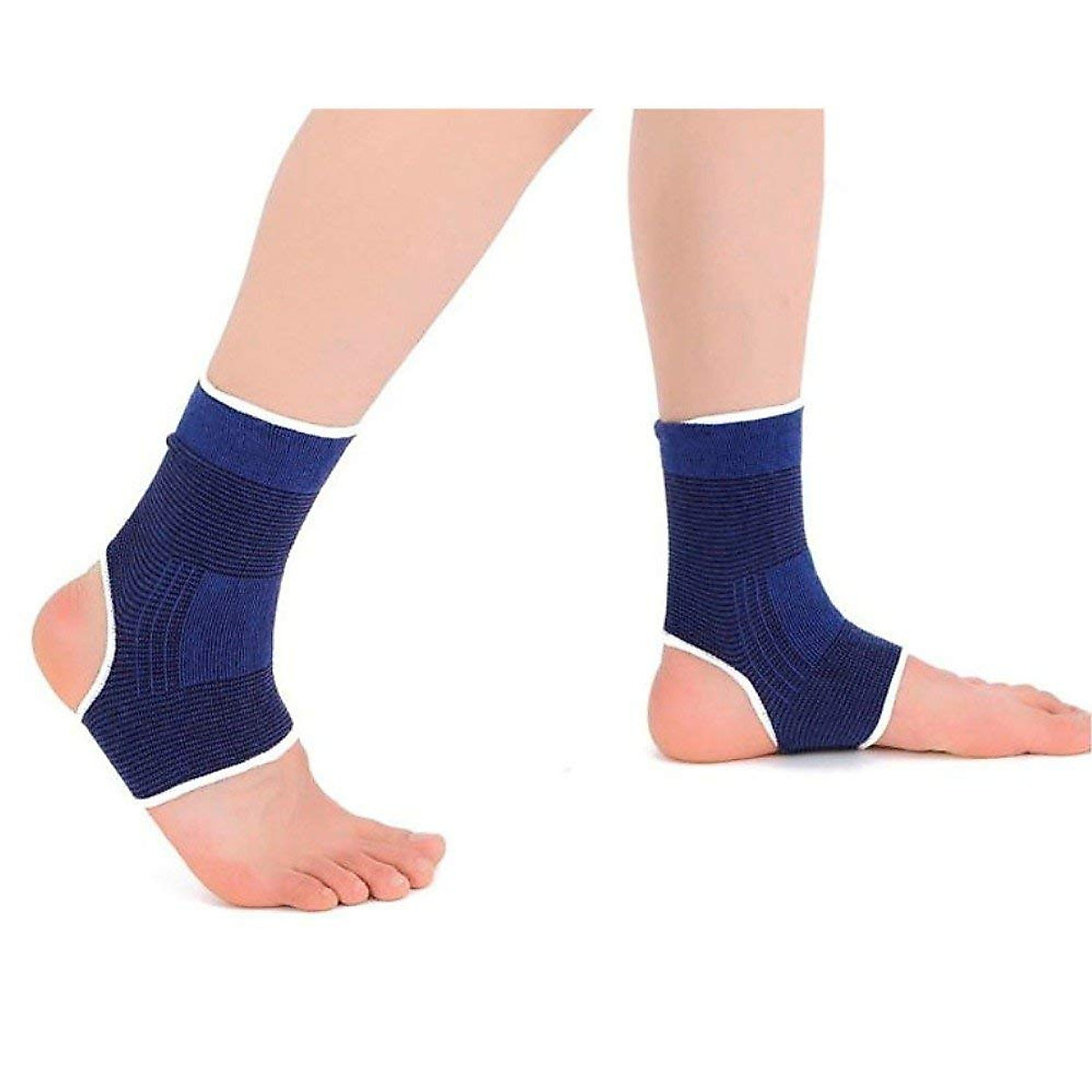 Ankle Brace Compression Support Sleeve for Running,Athletics, Injury Recovery, Joint Pain, and More(1 pair) by Evermacro