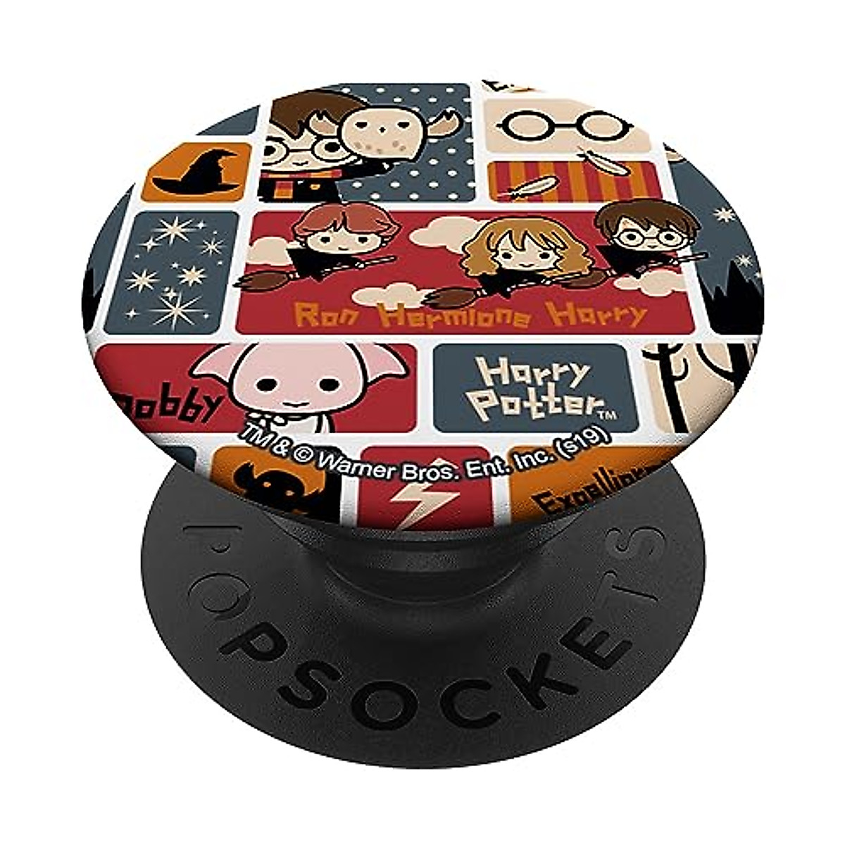 Harry Potter Cute Chibi Pattern PopSockets Standard PopGrip