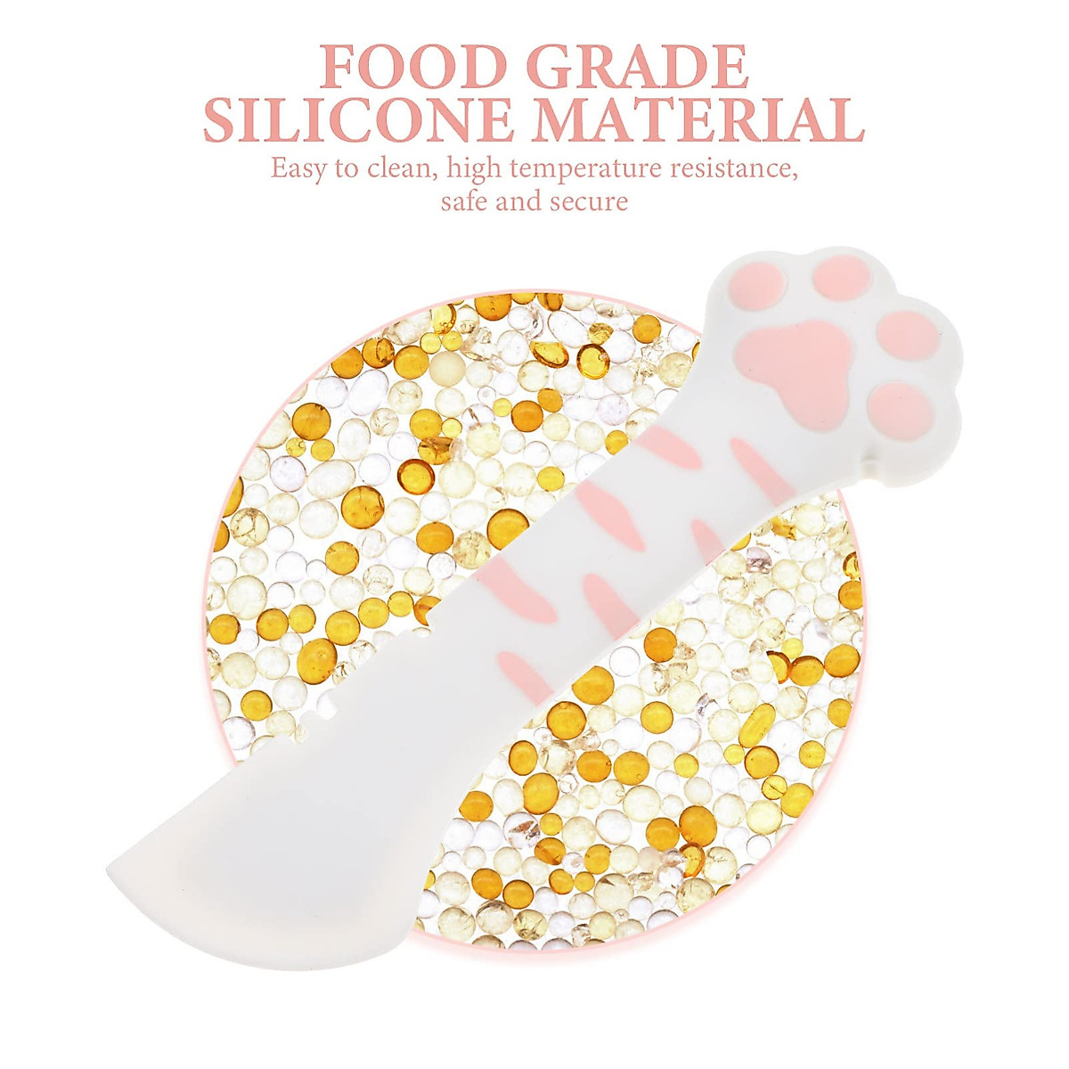 STOBOK Pet Food Can Spoon Cat Food Can Opener Universal Silicone Can Spoon Pet Wet Food Spoon Manual Can Opener (White)