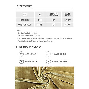 72styles Velvet Infinity Dress with Bandeau,Convertible Bridesmaid Dresses,Plus Size Velvet Wrap Maxi Long Dress Multiway Formal Dress Gold