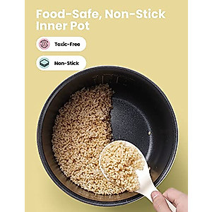 COMFEE' Rice Cooker, Japanese Large Rice Cooker with Fuzzy Logic Technology, 11 Presets, 10 Cup Uncooked/20 Cup Cooked, Auto Keep Warm, 24-Hr Delay Timer