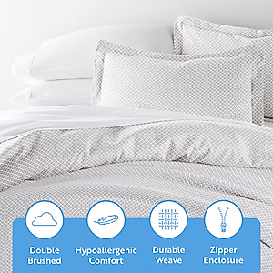 Linen Market Duvet Cover King Size (Gray) - Experience Hotel-Like Comfort with Unparalleled Softness, Exquisite Prints & Solid Colors for a Dreamy Bedroom – King Duvet Cover Set with 2 Pillow Shams