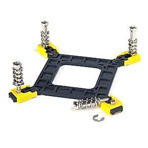 Adjustable Motherboard Backplate CPU Heatsink Mounting Bracket Kit Compatible with Intel LGA 775 1150 1155 1156 1366 Motherboard CPU Radiator Holder Backplate Snap Fix Screw Bolts