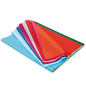 Spectra Deluxe Bleeding Art Tissue P0058506, 20 Assorted Colors, 20" x 30", 20 Sheets