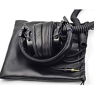 7506 Upgrade Quality Earpads - Genuine Leather Ear Pads Compatible with Sony MDR-7506, MDR-V6, MDR-V7, MDR-CD900ST Headset, Softer Small Sheepskin,High-Density Noise Cancelling Foam,Added Thickness