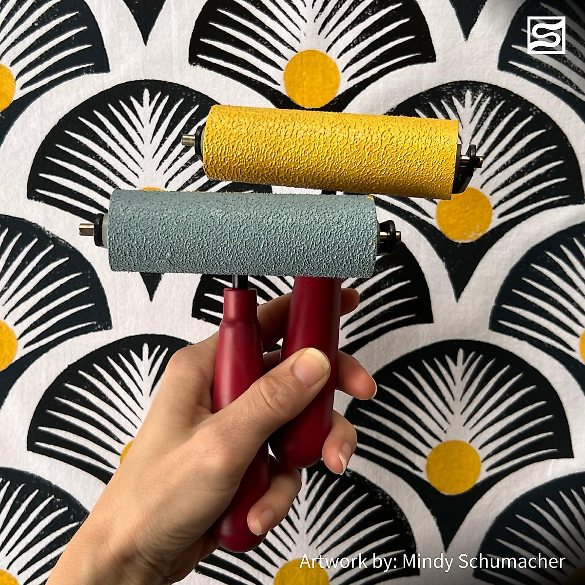 Speedball Deluxe Soft Rubber Brayer, 4-Inch