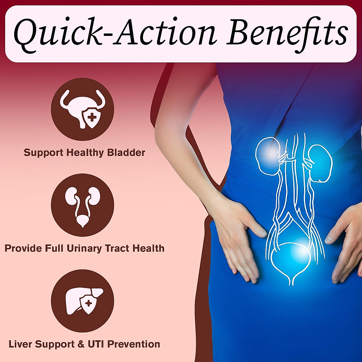 Aura Cranberry Gummies for Women - Urinary Tract Health Support