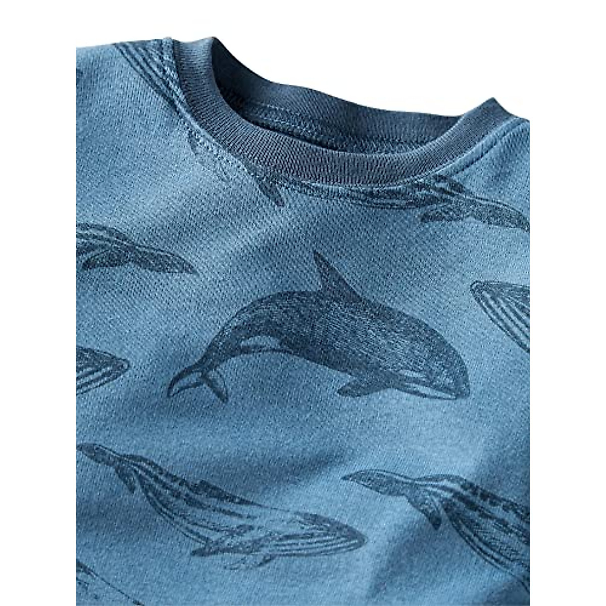 little planet by carter's unisex-baby Baby and Toddler 2-piece Pajamas made with Organic Cotton, Whales, 12 Months