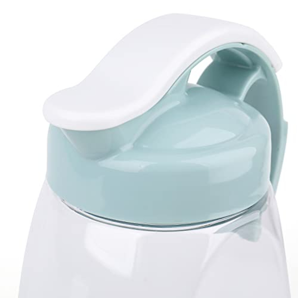 Frcctre 2 Pack Plastic Water Pitcher with Lid, 74 Oz Clear Airtight Beverage Pitcher Juice Container Water Carafe Fridge Jug for Juice, Coffee, Iced Tea, Lemonade, Heat Resistant & Shatter-proof