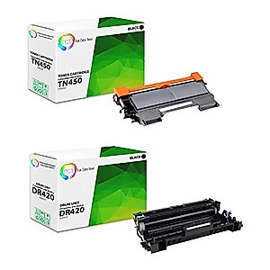 TCT Premium Compatible Toner Cartridge and Drum Unit Replacement for Brother TN450 DR420 works with Brother HL-2220 2230 2270, MFC-7360 7460DN 7860DW, DCP-7070DW Printers (2 TN-450, 1 DR-420) - 3 Pack