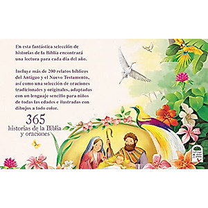 365 Historias de la Biblia y Oraciones / 365 Bible and Prayers Padded Treasury Guilded (Spanish Language), Ages 3-8 (en español) (Little Sunbeams) (Spanish Edition)