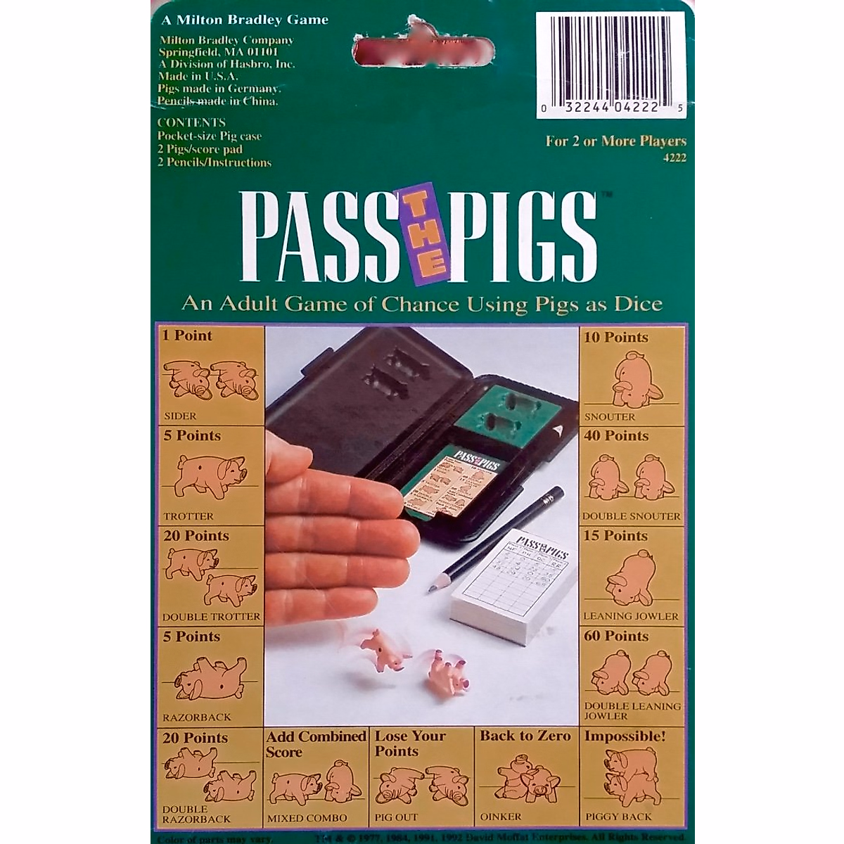 Pass the Pigs The Go Hog Wild Dice Game