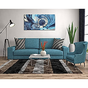 YYYYHPP YP1262 Abstract Wall Art Modern Minimalist Abstract Canvas Painting Blue Canvas Wall Art Print Painting for Wall Decor Home Decor