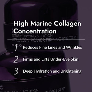 MIZON Collagen Power Firming Eye Cream, Collagen, Anti-wrinkle, elastin booster, Moisturizing, skin elasticity with Hyaluronic Acid. (25ml, 0.84 FL oz)
