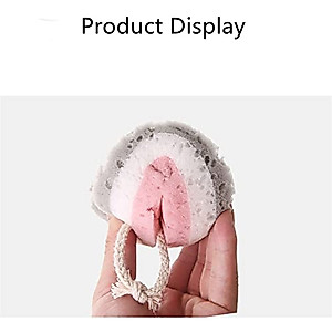 INGVY Dry Brushing Body Brush Body Massager Moisturizing Scrubber Bath Sponge Brush Dead Skin Remover Bath Cotton Bath Ball Shower Brush Bath Sponge (Size : Gray)