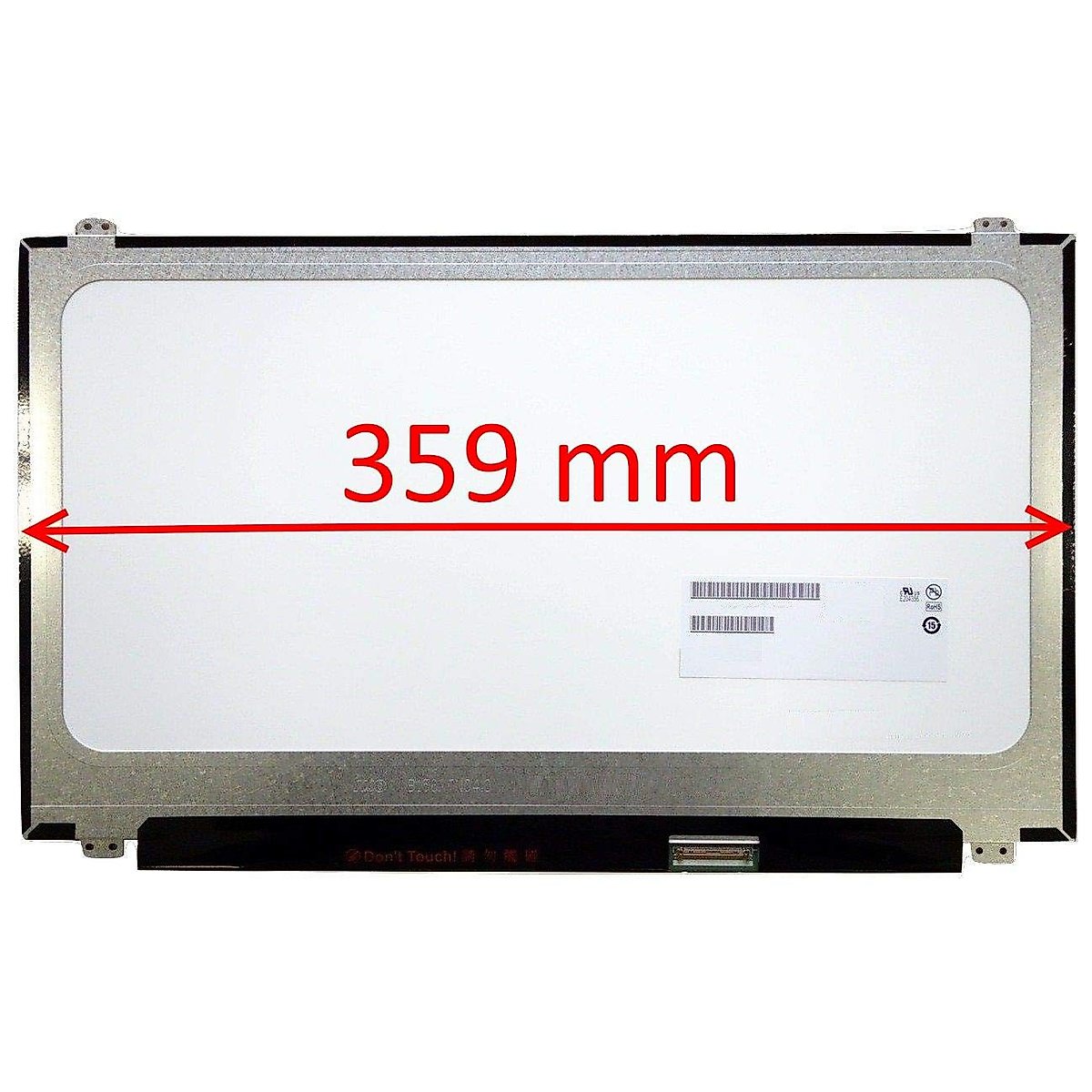 FULLCOM New LCD Replacement Screen 15.6 Inch NV156FHM-N41 FHD 1920x1080 IPS 30 Pin Matte for Dell 0XNHVP for Laptop/Display/Screen/LCD Application