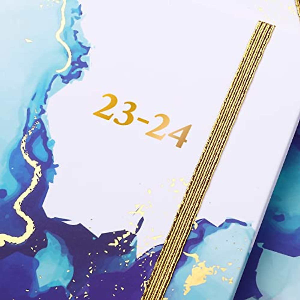2023-2024 Planner - Academic Planner 2023-2024, July 2023 to June 2024, Weekly and Monthly Planner 2023-2024, 8.4" x 6.3", Hardcover with Back Pocket + Thick Paper + Twin-Wire Binding - Waterink
