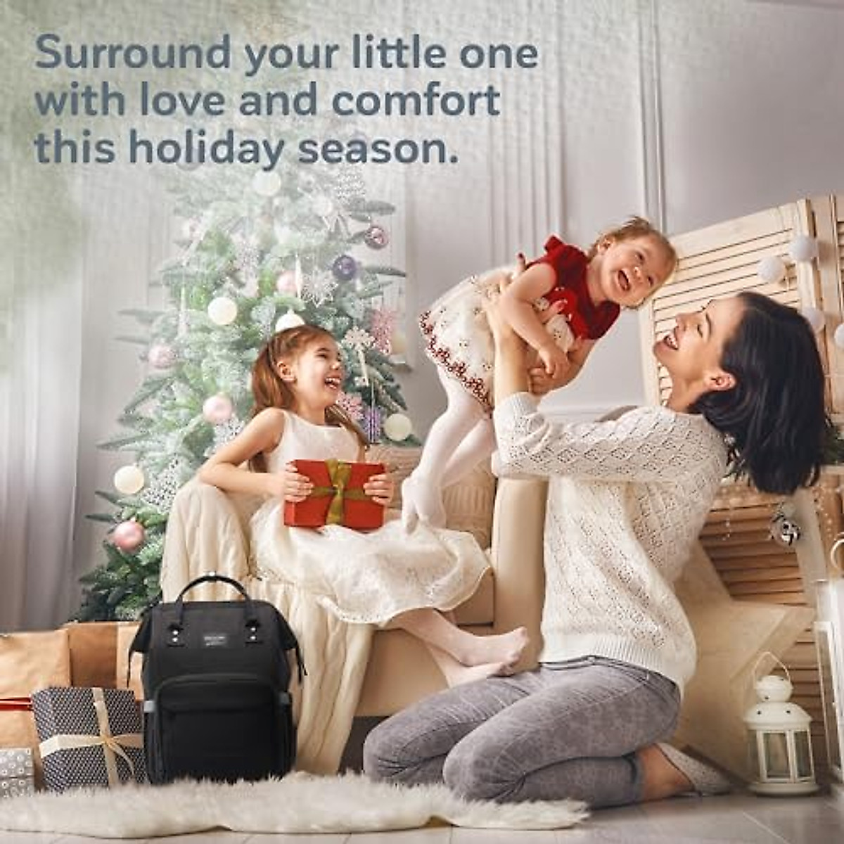 KiddyCare Diaper Bag Backpack | Baby Diaper Bags with Changing Station for Mom | Multifunction Travel Back Pack Maternity Baby Bags Waterproof Tote Bag Spacious, Unisex Stylish | Gray