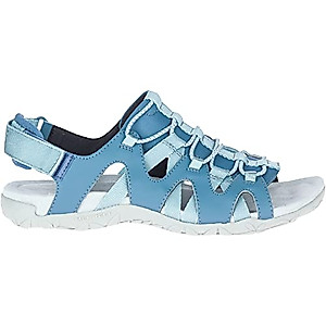 Merrell Women's Terran RAKE Backstrap Sandal, Bluestone, 7