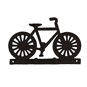 Cast Iron Bicycle Themed Hook Rack
