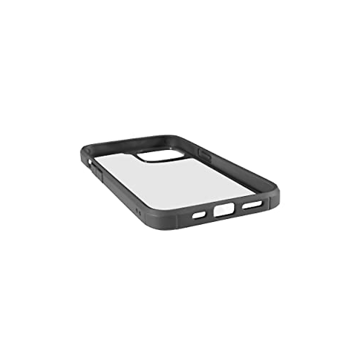 OUTERFACTOR Clear iPhone 13 Phone Case Protective Cover - Shockproof & Drop Tested - Slim Profile - Max Impact Absorption - Rugged Military Grade - Phone 13 case 6.1" Black Edges