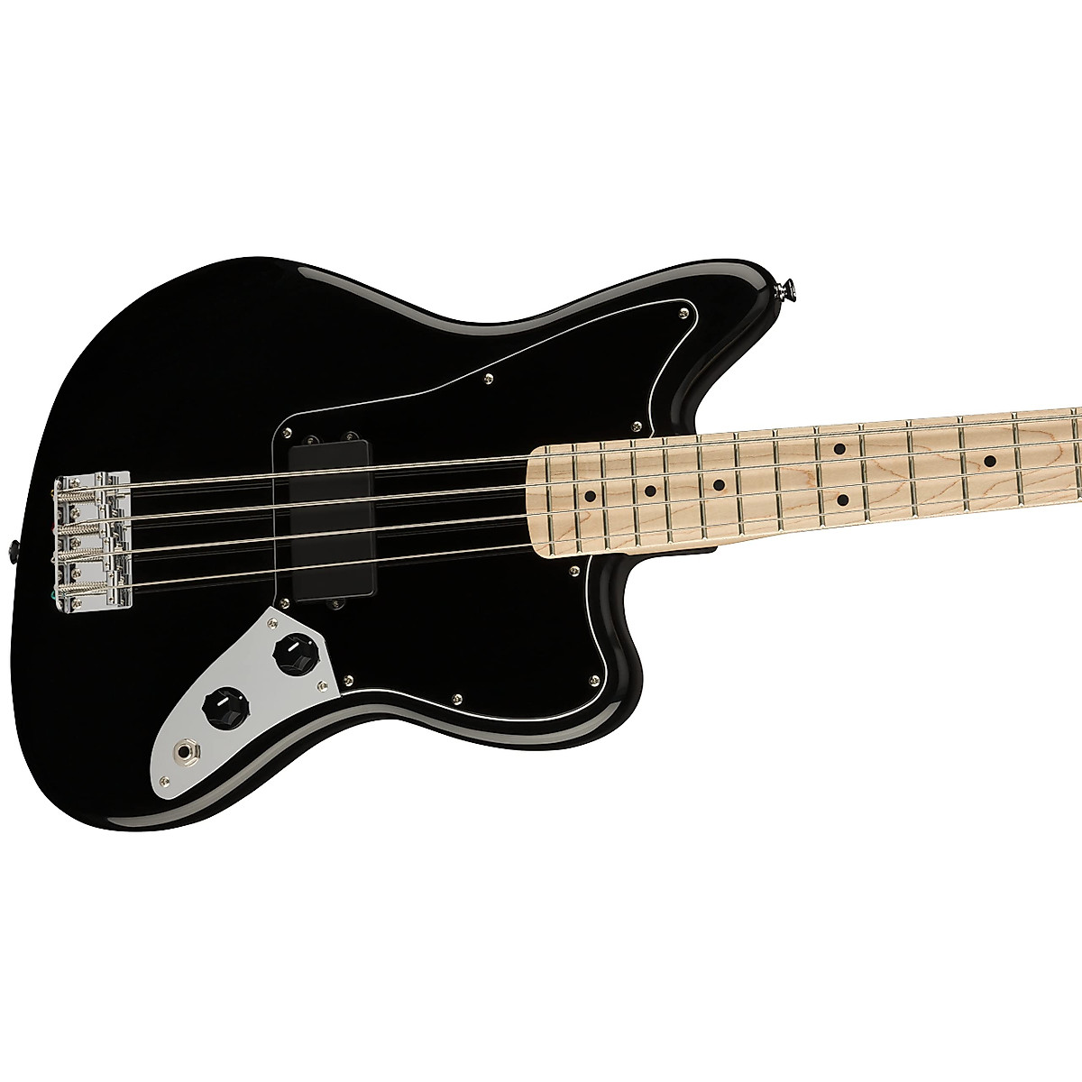 Squier Affinity Series Jaguar Bass, Black, Maple Fingerboard