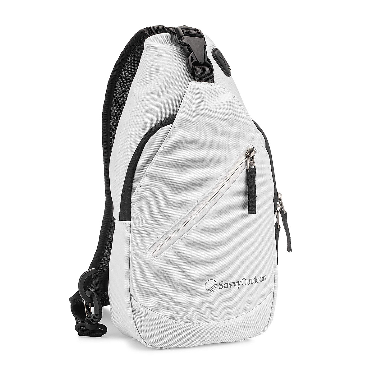 Savvy Outdoors Sling Backpack for Women - Small Crossbody Bags with One Strap Perfect for Hiking, Walking, Traveling - Small Outdoor Over The Shoulder Travel Accessories Perfect Women's Gift - White