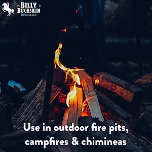 18 LB. Mesquite Firewood & Fatwood Firestarter, Aromatic & Seasoned Wood Logs, Fire Wood Fire Logs Perfect Fire Starter for Fire Pit, Fireplace, Campfires & Outdoor BBQ Grilling by Billy Buckskin Co.