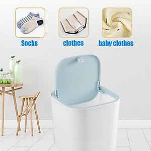 Septpenta 3.8L Portable Washing Machine with Impeller Centrifugal Technology and Noise Reduction Design, USB Rechargeable 18W Smart Timer Mini Washing Machine for Socks Underwear Baby