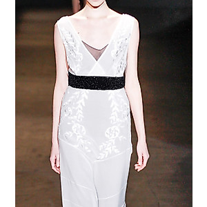 Lovful Elastic Rhinestone Belt,Shiny Sparkly Waist belt,Stretch Belts for Women Dresses,Black