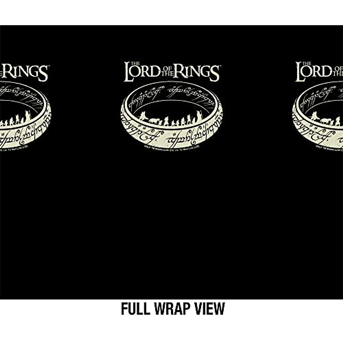 Lord of the Rings OFFICIAL the Journey 24 oz Insulated Canteen Water Bottle, Leak Resistant, Vacuum Insulated Stainless Steel with Loop Cap, Black