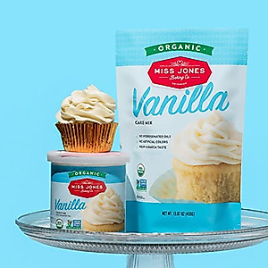 Miss Jones Baking Organic Buttercream Frosting, Perfect for Icing and Decorating, Vegan-Friendly: Vanilla (Pack of 1)