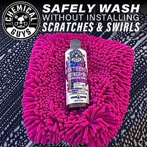 Chemical Guys CWS_207_16 Extreme Bodywash & Wax Foaming Car Wash Soap, 16 fl oz, Grape Scent ACC160 Heavy Duty Ultra Clear Detailing Bucket