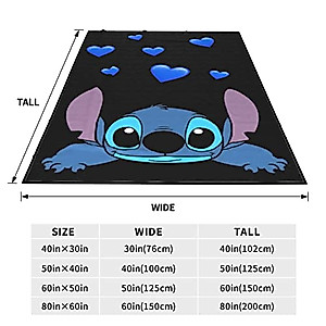 Ultra-Soft Throw Blanket Sofa Comfort Flannel Blanket Comfortable Warm, Air-Conditioning, Four Season Blanket 50"X40"