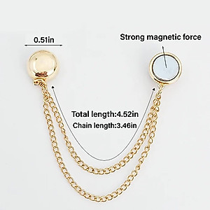 Multi-Function Magnetic Clothing Clips, 2024 New 8PACK Powerful Hijab Magnets with Chain, Magnetic Clothing Shawl Clips, Multi-Function Clothing Clips, Magnetic Shirt Accessories (8PACK Mix)