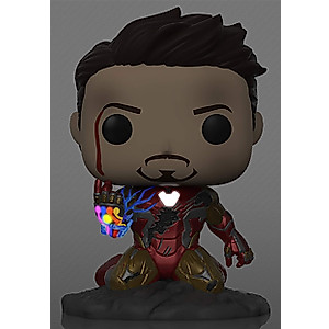 PX Previews Exclusive Pop Endgame: I Am Iron Man Glow in The Dark #580 Vinyl Figure Deluxe (Bundled with EcoTek Protector Box)