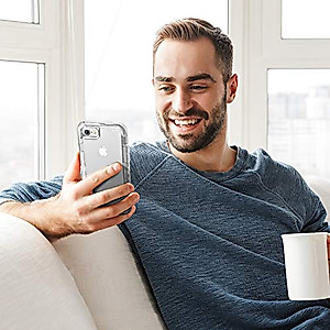 ORIbox Case Compatible with iPhone SE Case 2022/2020, Compatible with iPhone 7 Case, Compatible with iPhone 8 Case, Heavy Duty Shockproof Anti-Fall clear case