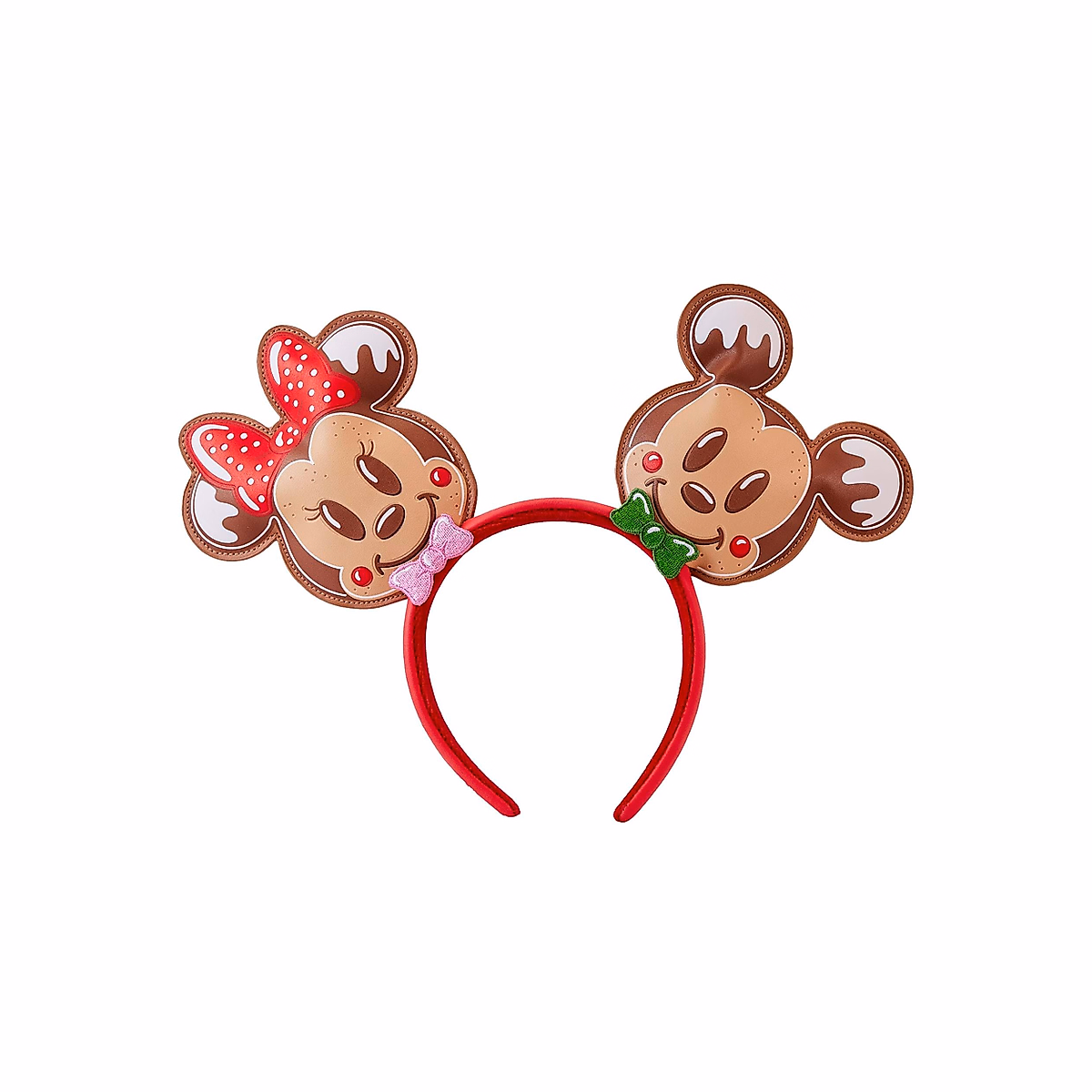 Loungefly Disney Mickey & Friends Gingerbread Cookie All-Over Print Mini Backpack With Ear Headband